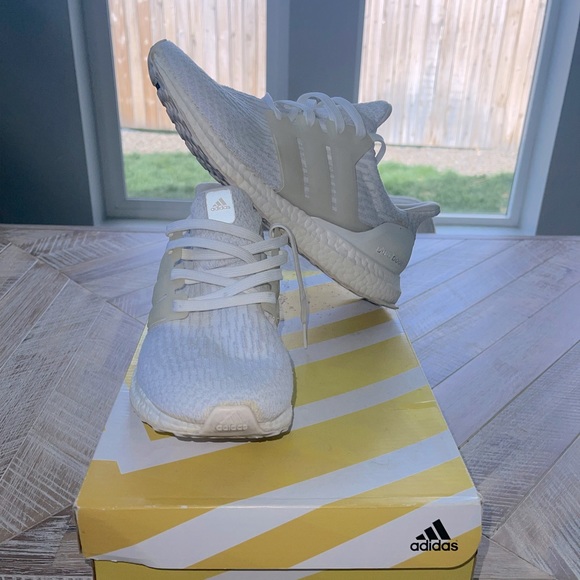adidas | Shoes | Mens Adidas Triple White 3 Ultra Boost | Poshmark